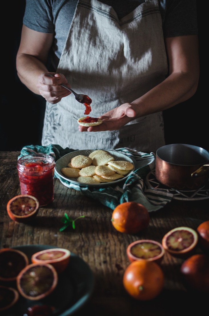 Galletas tipo Pim´s de naranja - revelando sabores