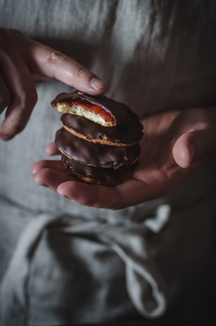 Galletas tipo Pim´s de naranja - revelando sabores